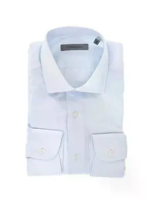 Corneliani French-collar Poplin Shirt - Blue