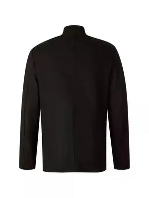 Harris Wharf London Nehru High-neck Patch-pocket Jacket - Black