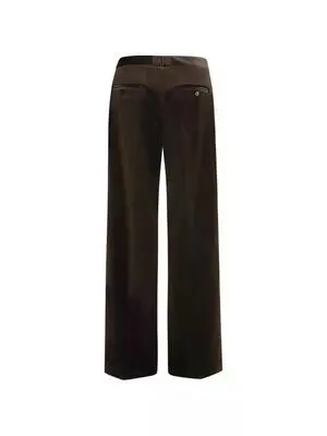 LARDINI Velvet Wide-leg Trousers