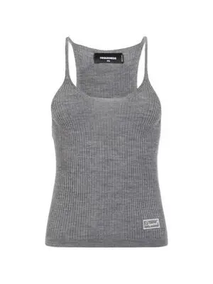 Dsquared2 Signature Knit Tank Top - Grey