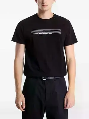 Karl Lagerfeld Logo-detail Short-sleeve T-shirt - Black