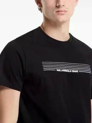 Karl Lagerfeld Logo-detail Short-sleeve T-shirt - Black