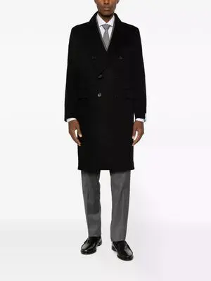 Caruso Double-breasted Peaked-lapel Coat