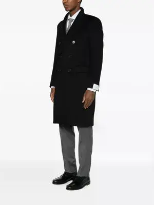 Caruso Double-breasted Peaked-lapel Coat