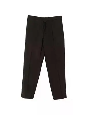JIL SANDER Pressed Crease Tailored Trousers - Black