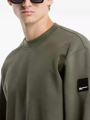 Karl Lagerfeld Long-sleeve Logo-patch Sweatshirt