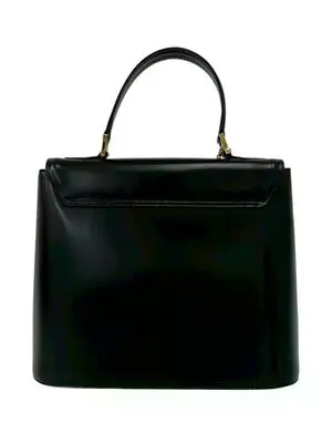 Saint Laurent 20th Century Leather Logo Charm Top Handle Bag