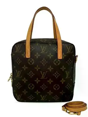 LOUIS VUITTON 2002 Monogram Spontini Satchel - Brown