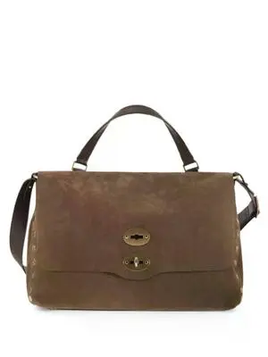 ZANELLATO Postina Jones M Grained-leather Tote Bag - Brown