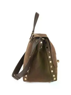 ZANELLATO Postina Jones M Grained-leather Tote Bag - Brown