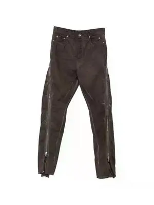 Rick Owens Rick Owens DRKSHDW Zip-Detail Straight-Leg Jeans Grey