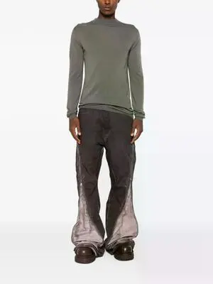 Rick Owens Zip-detail Straight-leg Jeans - Grey