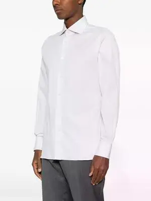Zegna Spread-collar Button-down Shirt - White