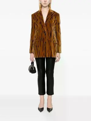 Stouls Jp Twenty Flared Leather Trousers - Black