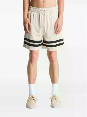 New Era New York Yankees Striped Mesh Shorts - Neutrals