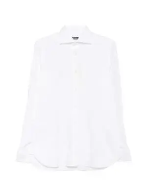 Zegna Long-sleeve Spread-collar Shirt - White