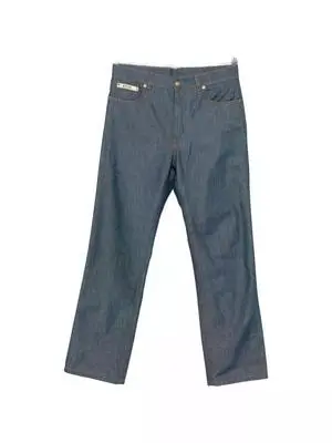 Moschino Logo-patch Straight-leg Jeans - Blue