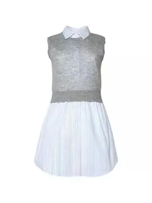 Alexander Wang Sleeveless Knit Shirt Dress - Grey