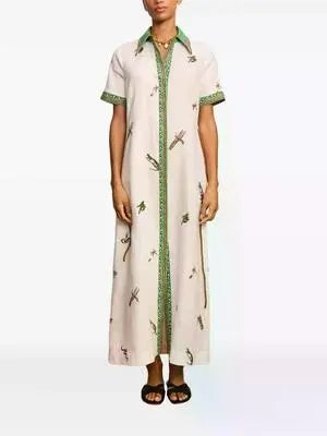 ALEMAIS Wanda Embroidered Shirt Dress