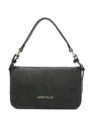 MARC ELLIS Cleo Textured-finish Shoulder Bag - Black