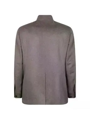 LARDINI Button-up Stand-collar Coat