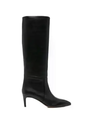 Paris Texas Pointed-toe Knee-high Boots - Black