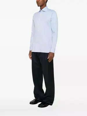 Zegna Spread-collar Long-sleeve Shirt