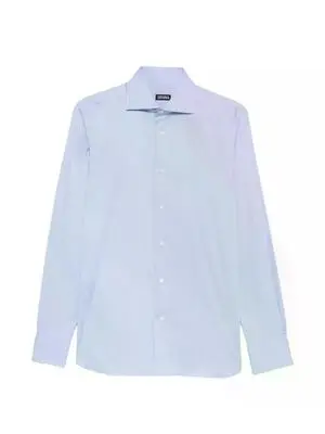 Zegna Spread-collar Long-sleeve Shirt