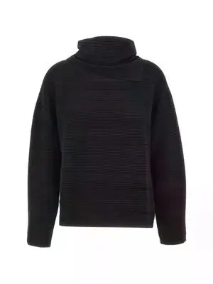 ELENA MIRÒ Ribbed-knit Boat-neck Sweater With Matching Neck Warmer