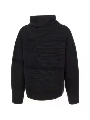 ELENA MIRÒ Ribbed-knit Boat-neck Sweater With Matching Neck Warmer