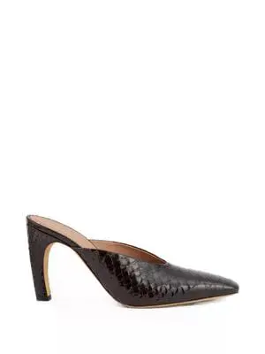 MALONE SOULIERS Rowe Leather Mules - Brown