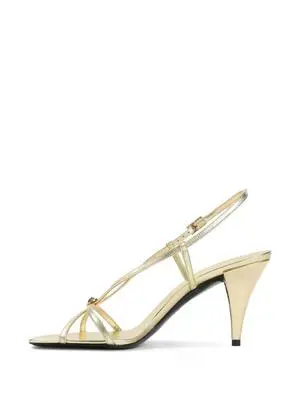 Versace Medusa '95 Metallic Leather Sandals