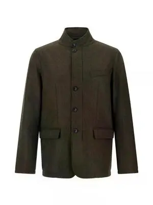 Herno Button-up High-neck Jacket - Green