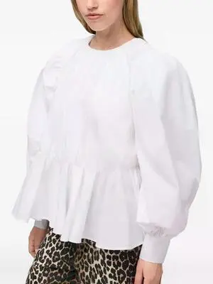 GANNI Blouse In Compact Poplin