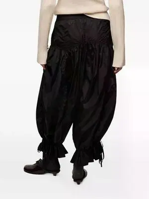 GANNI Nylon Gathered Trousers
