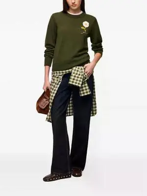 GANNI Crochet Flower Jumper