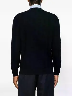 VENGERA Textured Knit Virgin Wool Sweater