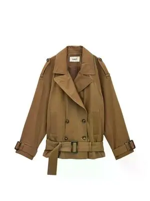 Ba&sh Winnie Belted Double-breasted Trench Coat