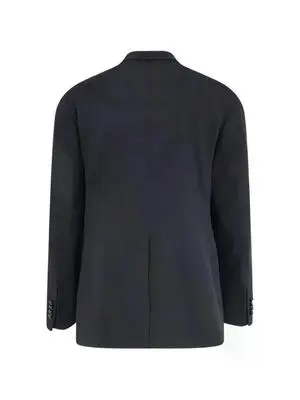 Tagliatore Double-breasted Peak-lapel Suit Jacket - Black