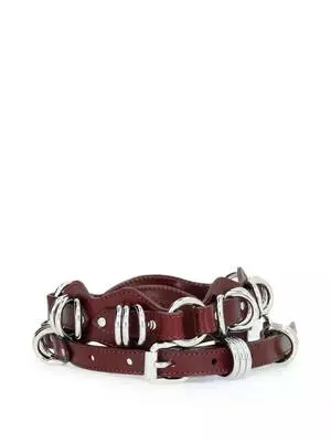 Isabel Marant Étoile Bolton Eyelet-embellished Leather Belt - Red