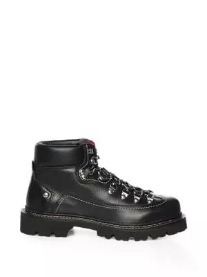 Dsquared2 Lace-up Leather Ankle Boots - Black