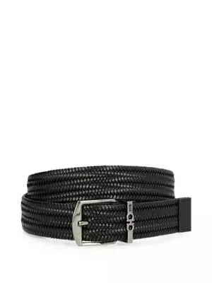 FERRAGAMO Woven Belt - Black