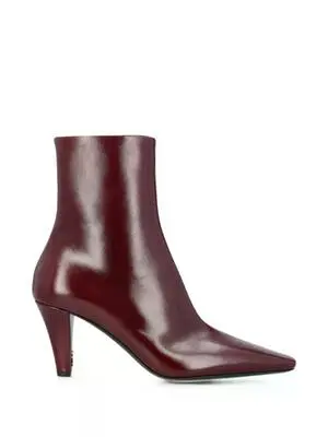 SAINT LAURENT Jill Booties In Smooth Leather