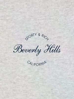 SPORTY & RICH Beverly Script Logo-embroidered Sweatshirt