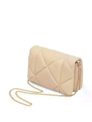 Moschino Quilted Logo-plaque Shoulder Bag