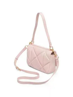 Moschino Quilted Logo-plaque Shoulder Bag