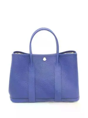 Hermès 2019 Tpm Garden Party Tote Bag Blue