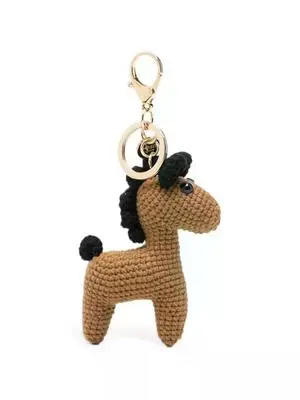 TWINSET Horse-motif Keyring - Brown
