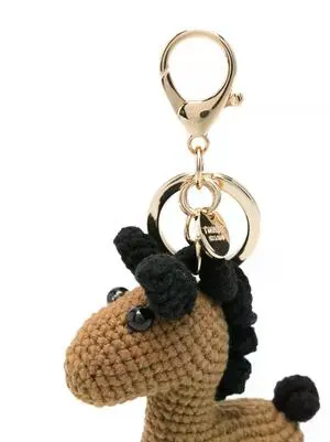 TWINSET Horse-motif Keyring - Brown