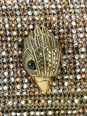 Kurt Geiger Crystal-embellished Eagle-detail Shoulder Bag